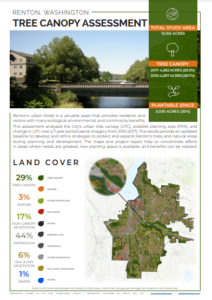 Urban Tree Canopy Assessment: Project Summary, Renton, Washington, USA ...