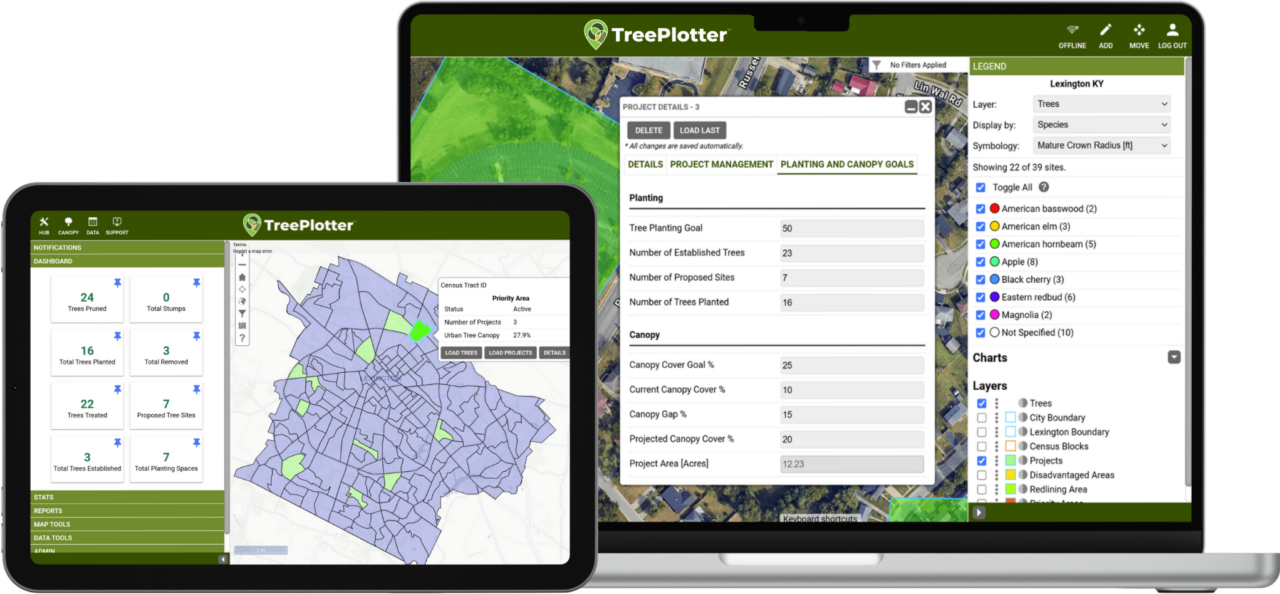 TreePlotter Software Suite - Tree Mapping Software - PlanIT Geo™